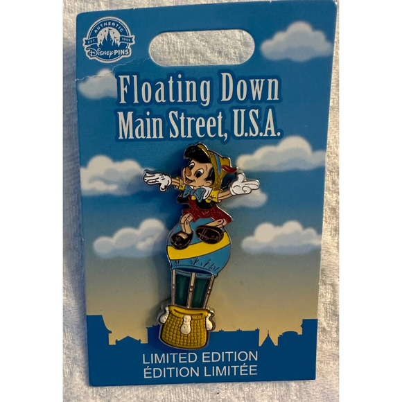 Disney | Jewelry | Limited Edition Floating Down Main Street Pinocchio ...